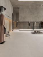 China Off-White Cemento Porcelain Tile with P4 Rated Anti-Slip and Ultra-Fine Dry Granule Surface in 600x600 / 600x1200mm Sizes for sale