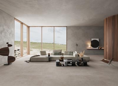 China Coffee Brown Cemento Matte Porcelain Tile with P4 High Slip Resistance and Fine Dry Granule Finish for Luxury Living Rooms for sale