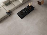 China Coffee Brown Cemento Matte Porcelain Tile with P4 High Slip Resistance and Fine Dry Granule Finish for Luxury Living Rooms for sale