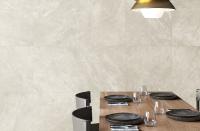 China Ash Light Grey ST Series Sandstone Porcelain Tile with P3 Rated Anti-Slip and Micro-Textured Matte Surface for Wall and Floor for sale