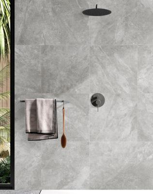 China Urban Medium Grey ST Series Sandstone Porcelain Tile (600x1200mm) with P3 Rated Anti-Slip and Micro-Textured Matte Surface for sale