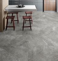 China Charcoal Dark Grey ST Series Sandstone Porcelain Tile with P3 Rated Anti-Slip and Micro-Textured Matte Surface for Low-Maintenance Interiors for sale