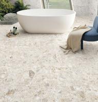 China 600x1200mm Mediterranean Beige Terrazzo Porcelain Floor Tile for sale