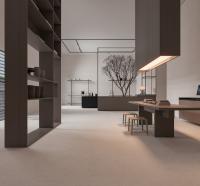 China Glare-Free Light Coffee Cement Stone Floor and Wall Tile (600x600/600x1200mm) for sale