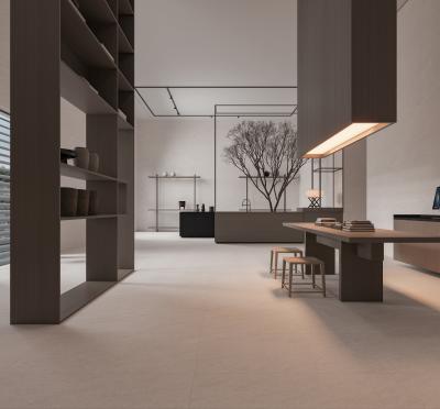 China Glare-Free Light Coffee Cement Stone Floor and Wall Tile (600x600/600x1200mm) for sale