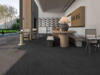 China Glare-Free Pure Black Dry Granule Tile For Premium Designer Studios for sale