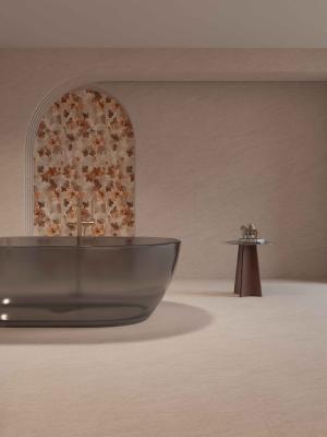 China Low-Maintenance Brown Flat Dry Granule Tile (600x600 & 600x1200mm) for sale