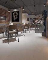 China Ivory White Non-Slip Cement Look Tile | 600x600mm & 600x1200mm for sale