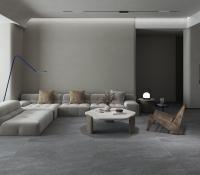 China High-Density Dark Grey Cement Look Wall & Floor Tile (600x600/600x1200mm) for sale