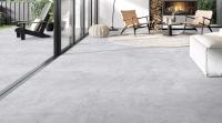 China 600x1200mm Contemporary Light Grey 3D Velvet Project Floor Tile for sale