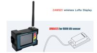 China DAM825 Wireless Inclinometer Display Unit with 200m Transmission Distance and Wide Temperature Operation -20～+70℃ in Aluminum Alloy Anodizing for sale