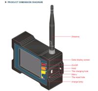 China DAM825 Industry Wireless Inclinometer Monitor With Rechargeable Battery Power Supply for sale