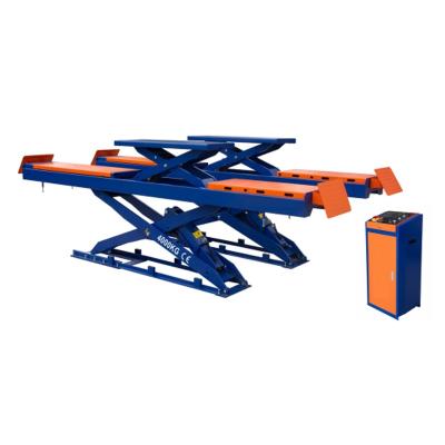 China 4 Ton Capacity Double Layer Hydraulic Car Lifter with 90in Lift Height Scissor Lift for sale