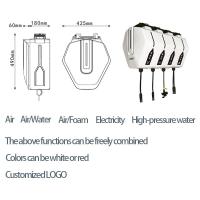China Air / Water / Foam / Electricity Car Retractable Hose Reel High Pressure 15m Length for sale
