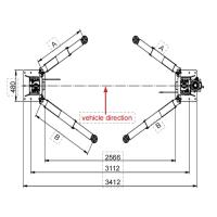 China 4000kg Capacity Hydraulic Lift with Two Post Design for Sedan SUV and Pickup Truck for sale