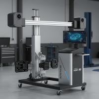 China Robust Construction 3D Wheel Alignment Machine Wheel Aligner With 8 Beam CCD Sensor for sale