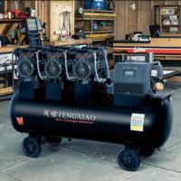 China Ultra Quiet Portable Oil Free Screw Air Compressor For Car Tires Fast Inflation for sale