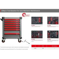 China 228 Piece Car Workshop Aluminium Mechanics Tool Set With Box Cabinet Trolley for sale