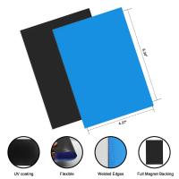 China Blue Color Strong Retangler Custom Magnetic Frames Magnets Sleeve For Picture Hanging for sale