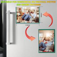 China Green Color 4x6 Magnetic Photo Frames Easy To Use Plastic Box Magnets For Picture Anti Stain for sale