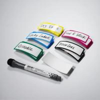 China Colorful Frame Magnetic Name Tag Label Reusable Name Stickers For Locker for sale
