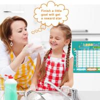 China Preschool Toys Children English Magnetic Reward Chart Dry Erase Weekly Monthly Calendar for sale