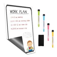 China A4 Magnetic Refrigerator Frame Dry Erase Memo Board With Magnet Table Memo for sale