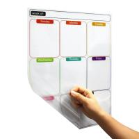 China Weekly Planner Dry Erase Calendar Board Refrigerator Silicone Removable For Fridge for sale