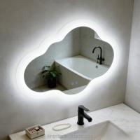 China Kingstin Minimalist Floating Cloud Mirror | Custom RGB Smart Touch LED Vanity Mirror for sale