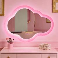 China Kingstin Cloud-shaped LED Decorative Mirror, Energy-saving Adjustable Light Makeup Mirror Suitable for Bedroom Vanity Cabinet for sale
