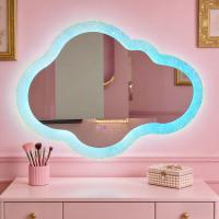 China Kingstin Cloud-shaped LED Decorative Mirror, Energy-saving Adjustable Light Makeup Mirror Suitable for Bedroom Vanity Cabinet for sale