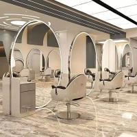 China Kingstin Luxury LED Hairdressing Mirror Station Sided Styling Unit - Professional Barber Shop Furniture & Equipment for sale