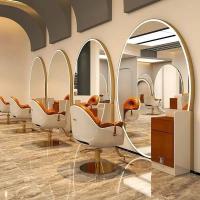 China Kingstin Luxury LED Hairdressing Mirror Station Sided Styling Unit - Professional Barber Shop Furniture & Equipment for sale