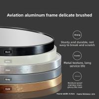 China Modern Rectangular Wall-Mounted Bathroom Vanity Mirror IP44 Protection Rating Aluminum Alloy Touch Switch Villa Apartment Use for sale