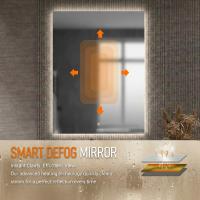 China Kingstin Smart Magic Mirror Bathroom TV 1080P Touch Screen LED Backlit Waterproof Anti-Fog Mirror for Smart Home for sale