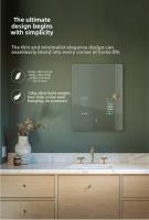 China Modern Rectangle Smart TV Mirror Android Touch Screen Illuminated Living Room Bedroom Home Hotel Villa IP44 Bathroom Mirror for sale