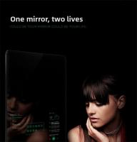 China Modern Rectangle Smart TV Mirror Android Touch Screen Illuminated Living Room Bedroom Home Hotel Villa IP44 Bathroom Mirror for sale