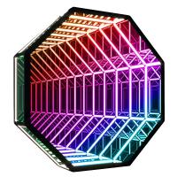 China Kingstin  Futuristic LED Infinity Mirror | RGB Color Changing for Bar KTV Bedroom Decoration Wall Decor for sale