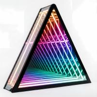 China Kingstin RGB Abyss Mirror LED Light Customizable Shape Size, for Gaming Room Live Broadcast Background Bar Decoration for sale