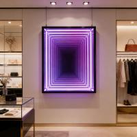 China Kingstin  RGB Color Changing Abyss Mirror LED Light, Infinite Tunnel Visual Effect Decorative Lamp for Home/Commercial Use for sale