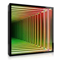 China Kingstin  RGB Color Changing Abyss Mirror LED Light, Infinite Tunnel Visual Effect Decorative Lamp for Home/Commercial Use for sale
