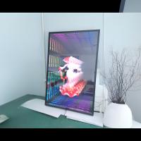 China Modern Flat LED Infinity Mirror Lamp Hollow Structure DIY Lights Tunnel Floor Aquarium Tesseract Industrial Glass Steel Home for sale