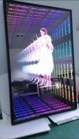 China Modern Flat LED Infinity Mirror Lamp Hollow Structure DIY Lights Tunnel Floor Aquarium Tesseract Industrial Glass Steel Home for sale