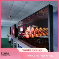 China Modern Flat LED Infinity Mirror Lamp Hollow Structure DIY Lights Tunnel Floor Aquarium Tesseract Industrial Glass Steel Home for sale