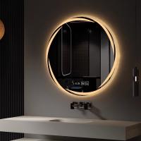 China Alien Smart Tornado LED Light-Up Wall-Mounted Makeup Mirror Touch Switch Modern Design for Bathroom Use Hotels Apartments for sale