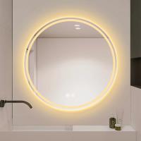 China Modern Anti-Fog LED Light Touch Switch Wall-Mounted Luxury Mirror for Bathroom Decoration for Hotels Apartments Villas IP44 for sale