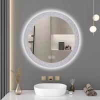 China Modern Design Smart Round LED Lighted Bathroom Makeup Mirror with Touch Switch for Home Hotels Commercial Use for Apartments for sale