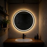 China Smart Mirror Bathroom LED Light Anti-fog Bathroom Wall Hanging Toilet Vanity Touch Screen Makeup Mirror With Light for sale