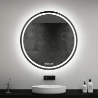 China Smart Mirror Bathroom LED Light Anti-fog Bathroom Wall Hanging Toilet Vanity Touch Screen Makeup Mirror With Light for sale