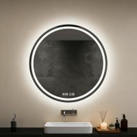 China Customized Round Shape Led Mirror Lights Salon Vanity Dressing Table Mirror with Lights 5mm Copper Free Silver Mirror Modern for sale